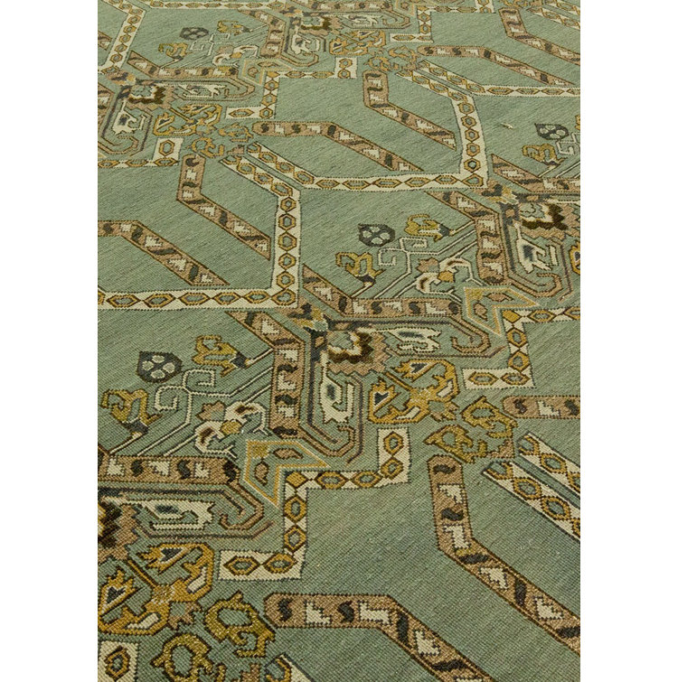Madison Couture Rugs Mccaffrey Flatweave Wool Geometric Area Rug In Seaglass Perigold